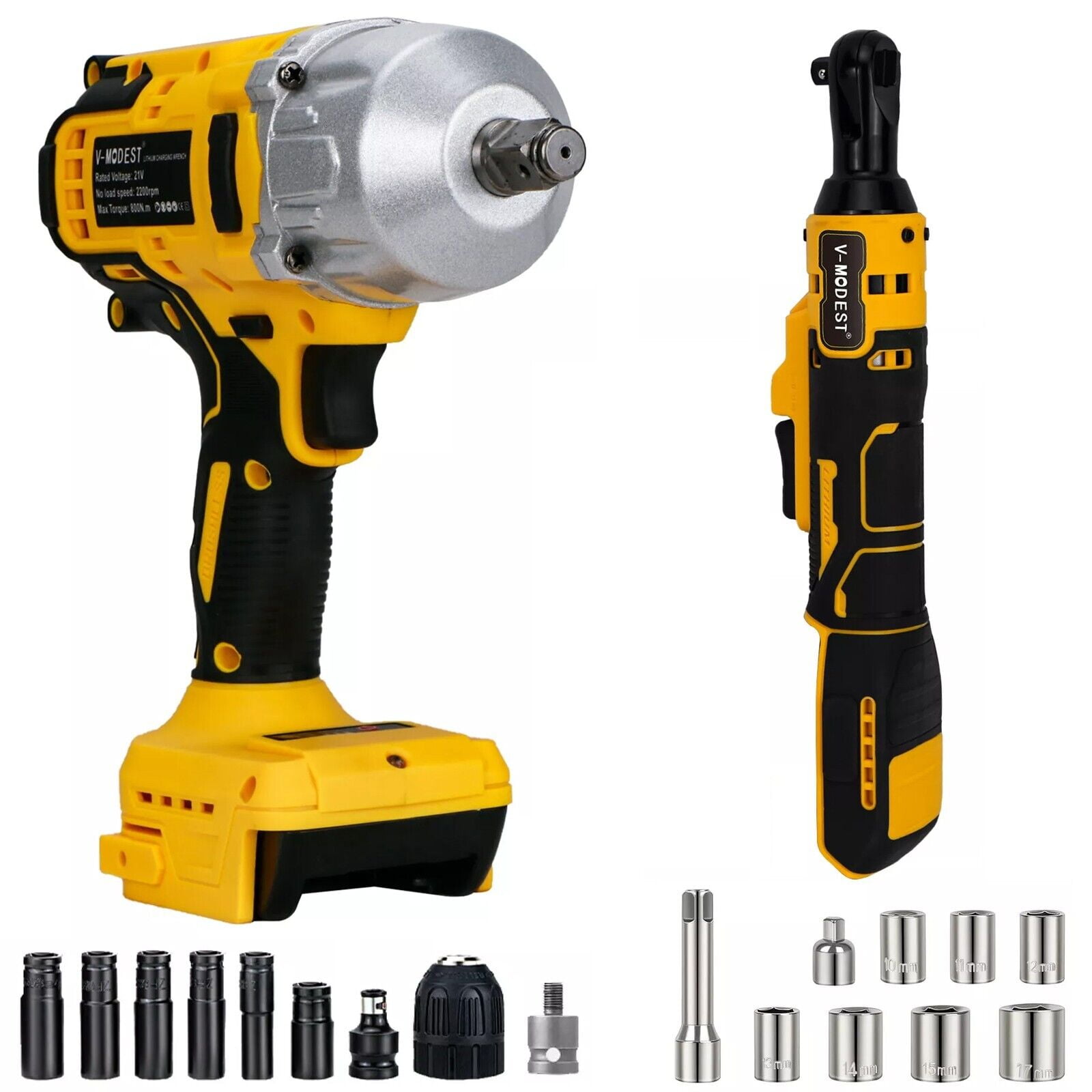 For Dewalt 20V Battery Cordless Ratchet/Impact Wrench 1/2" Brushless ...