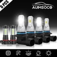 For Dodge Avenger 2010-2012 6X Combo LED Headlights High Low Beam Fog ...