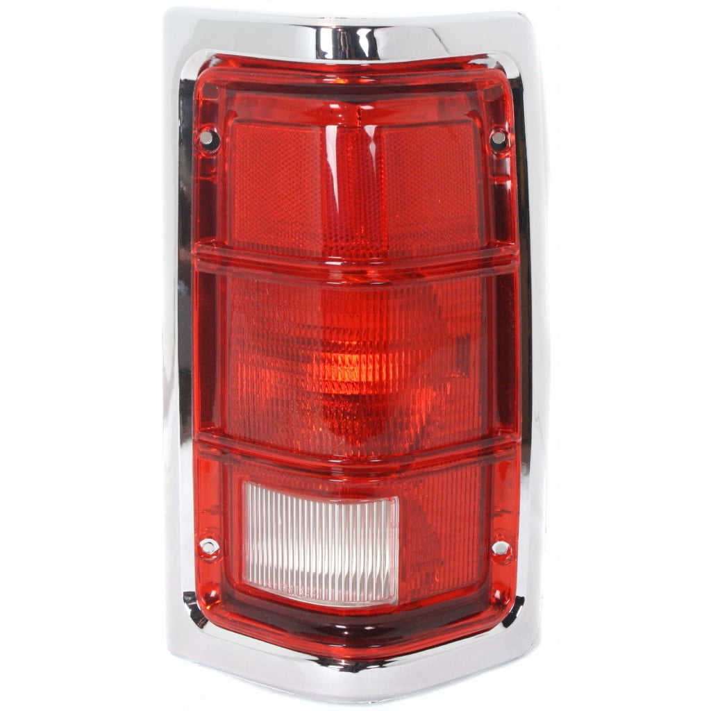 For Dodge D100 Tail Light 1987 1988 1989 Driver Side | w/ Bright Trim ...