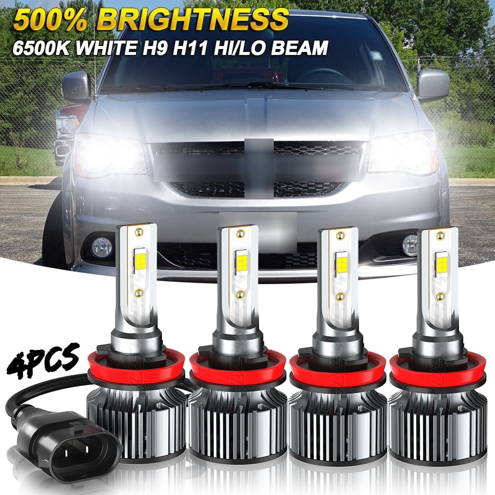 For Dodge Grand Caravan 2011-2019 LED Headlight Bulbs High&Low Beam ...