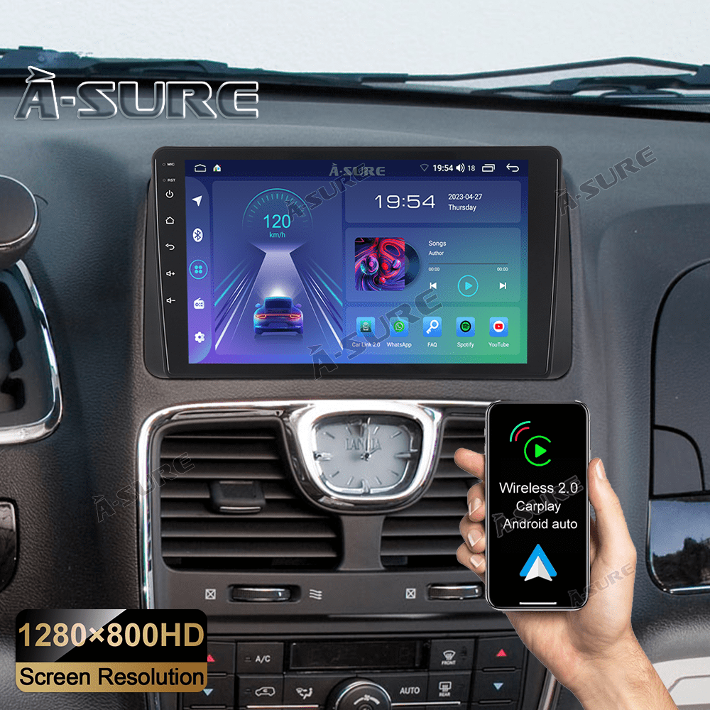 For Dodge Grand Caravan Chrysler Grand Voyager 2011-2015 Android 13 Car Stereo Radio Wireless ...