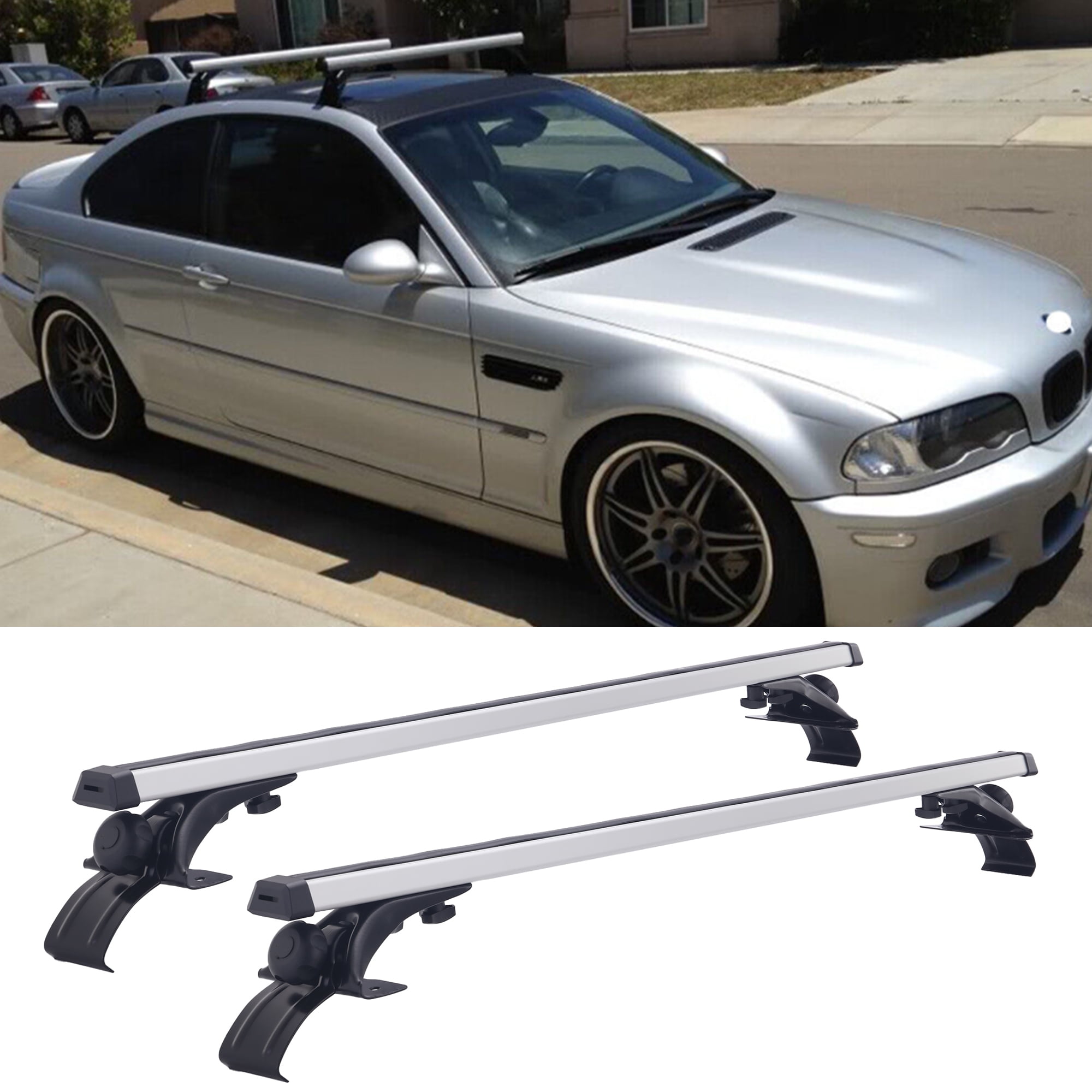 For Dodge RAM 1500 2500 48" Car Top Roof Rack Cross Bars Kayak Cargo ...