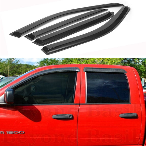 For Dodge Ram 1500 2500 3500 Quad CAB 2002-2009 Window Vent Visor Rain ...