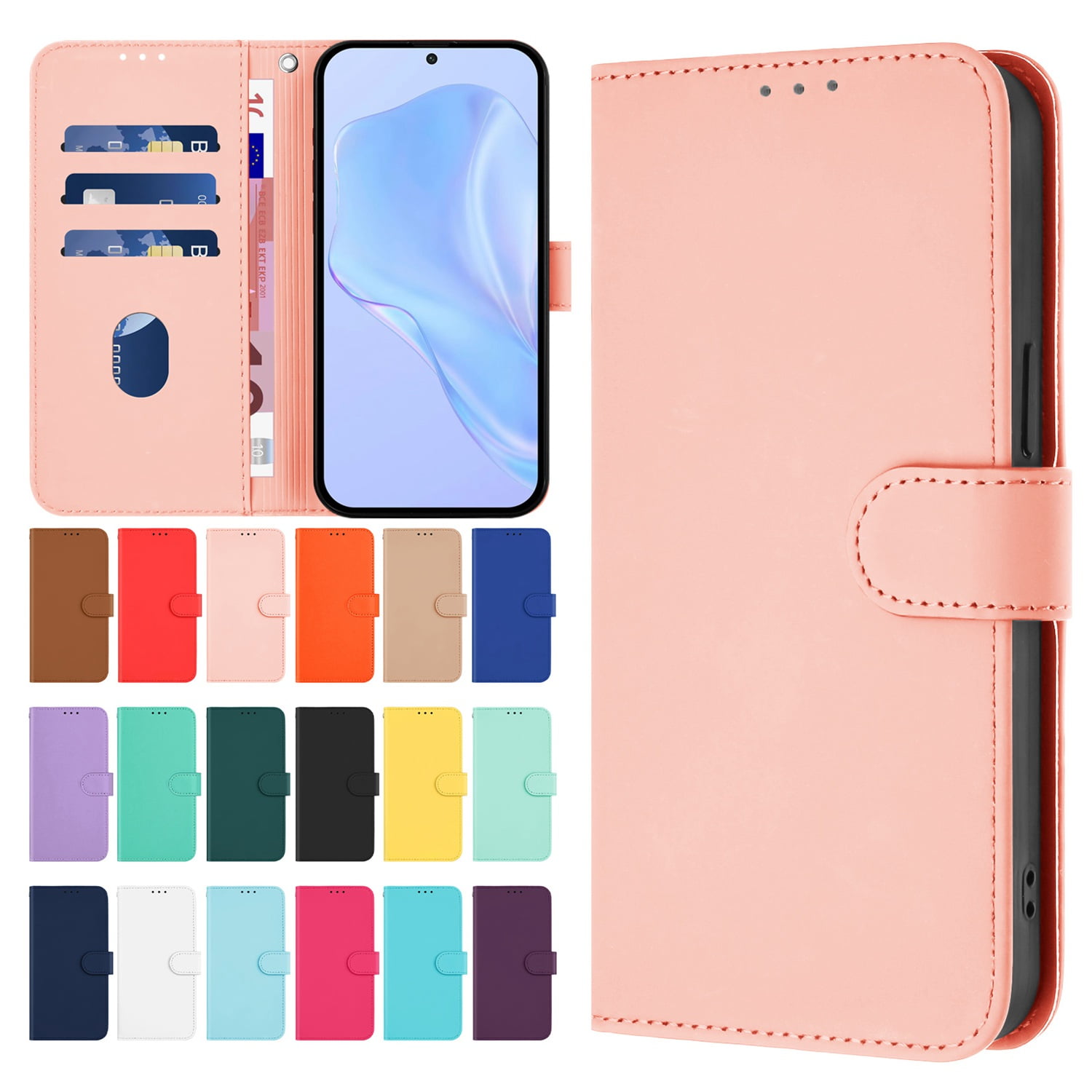 For Doogee N55 Plus Phone Case Leather Wallet Case with Card Holder ...