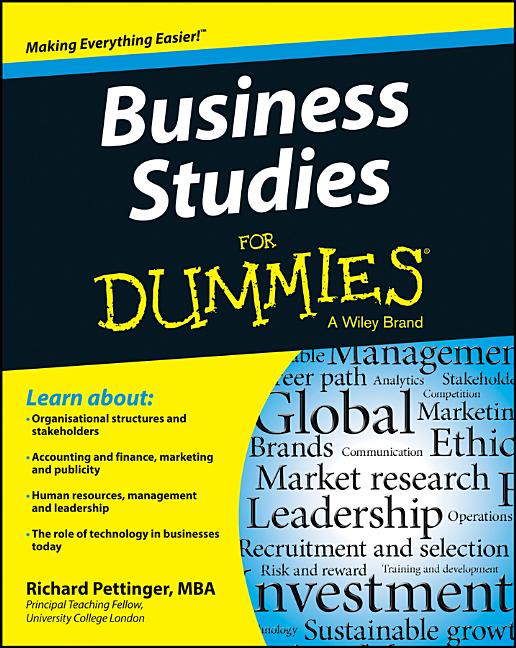 For Dummies Business Studies for Dummies, (Paperback) - Walmart.com