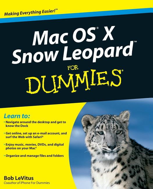 For Dummies Mac OS X Snow Leopard for Dummies, (Paperback) - Walmart.com