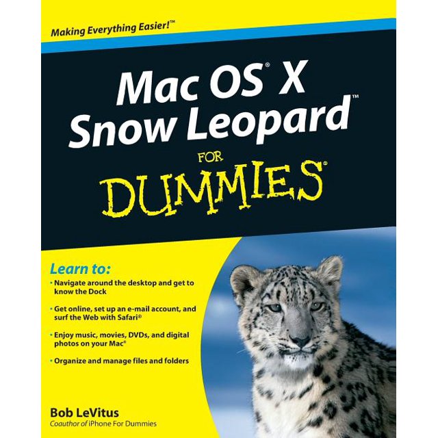 For Dummies Mac OS X Snow Leopard for Dummies, (Paperback) - Walmart.com