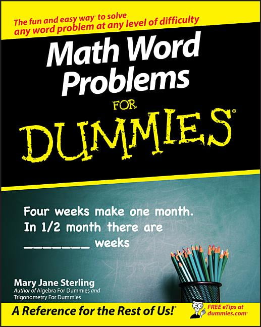 Math Word Problems for Dummies, (Paperback) - Walmart.com