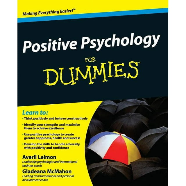 For Dummies Positive Psychology for Dummies, (Paperback) - Walmart.com