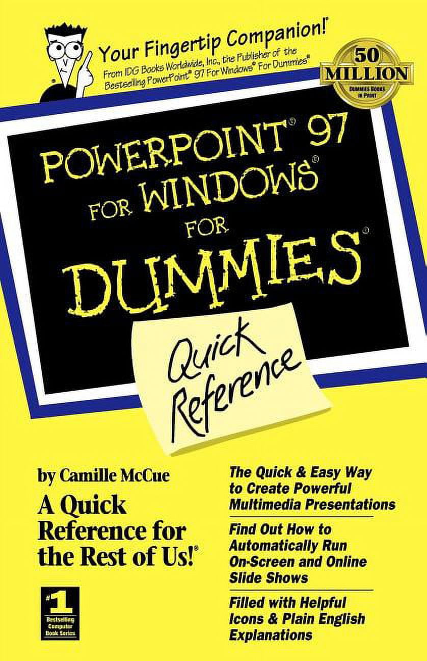 For Dummies: Quick Reference (Computers): PowerPoint 97 For Win For ...