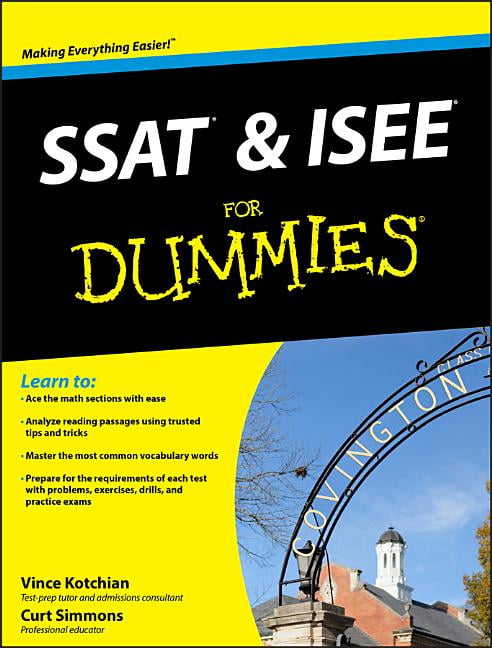 For Dummies SSAT and ISEE For Dummies, (Paperback) - Walmart.com