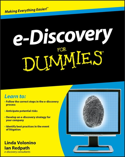 For Dummies E-Discovery for Dummies, (Paperback) - Walmart.com
