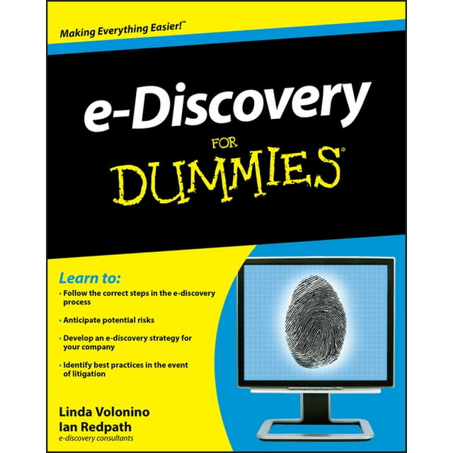 For Dummies: e-Discovery for Dummies (Paperback) - Walmart.com