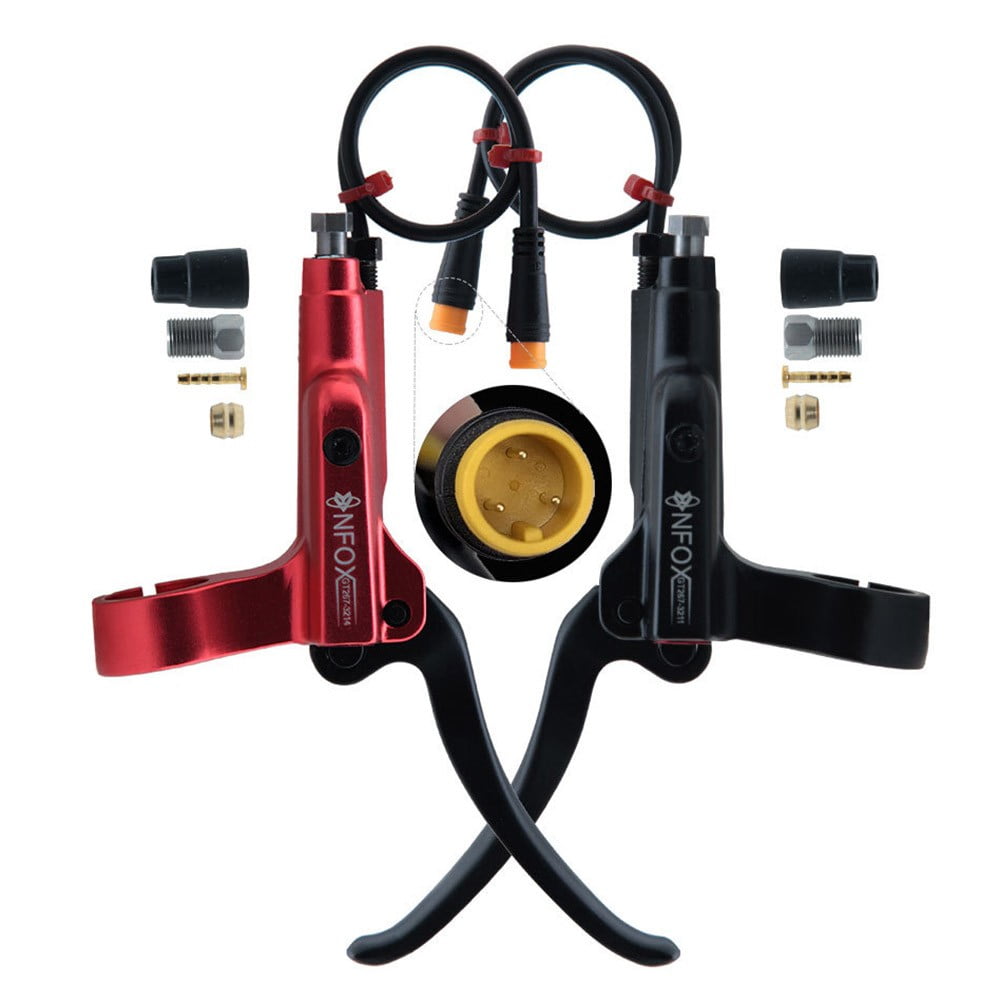 For E-Bike For Bafang Power-off Oil Brake 3 Pin E-bike Handle Hydraulic Lever Pump Up Mountain ...