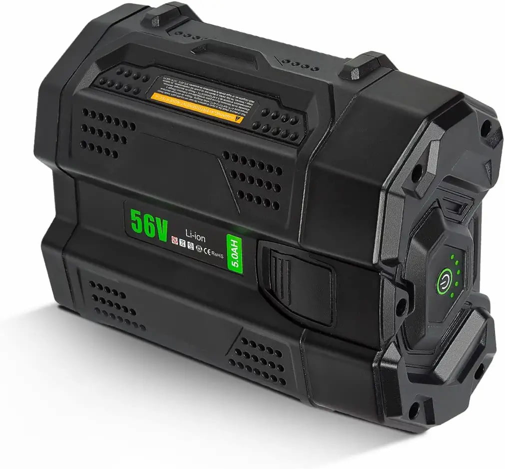 EGO 56V 5.0Ah Lithium Ion Battery with Power Charger, Black, 1 Pack ...