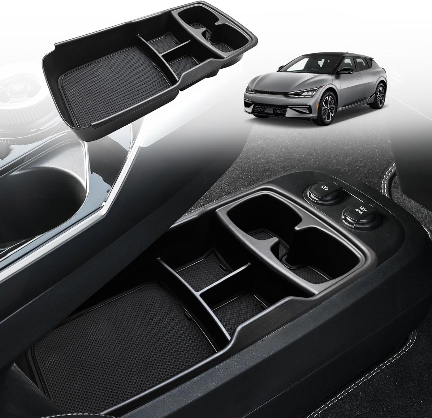 For EV6 Lower Center Console Organizer Tray Interior Accessories ...