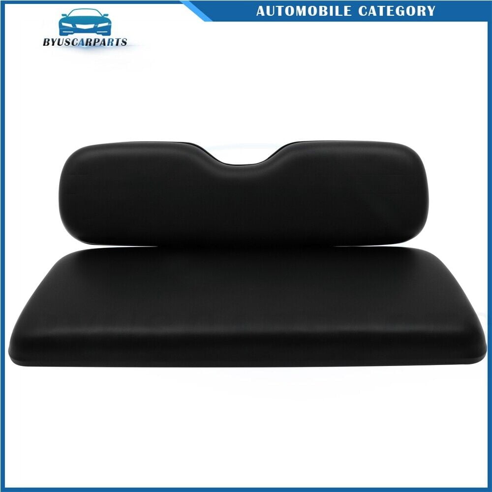 For EZGO TxT,ST,ST Sport,Valor models Black Golf Cart Rear Seat Cushion ...