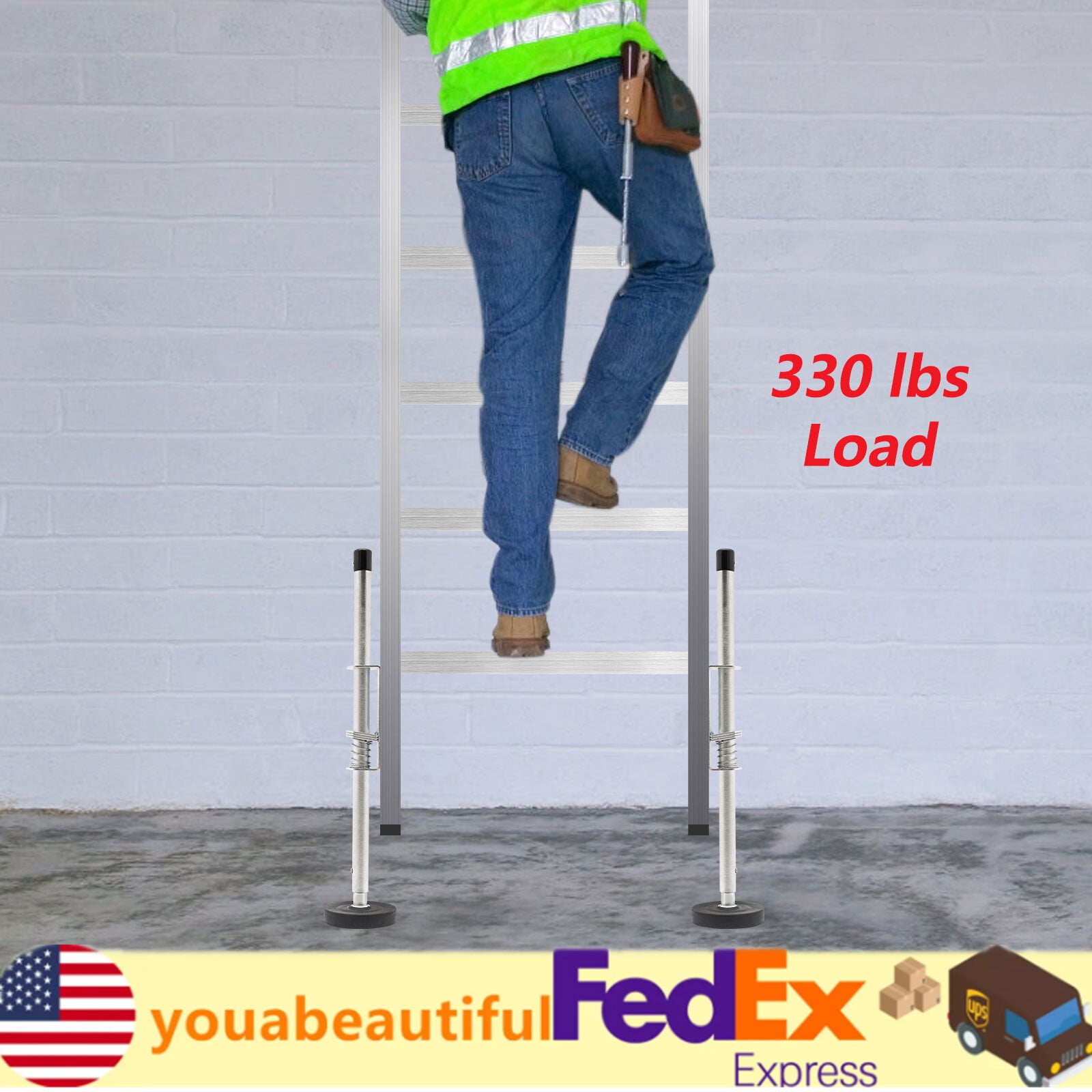 For Extension Ladders Stabilizer Leg Leveling Tool 330 LBS Ladder ...