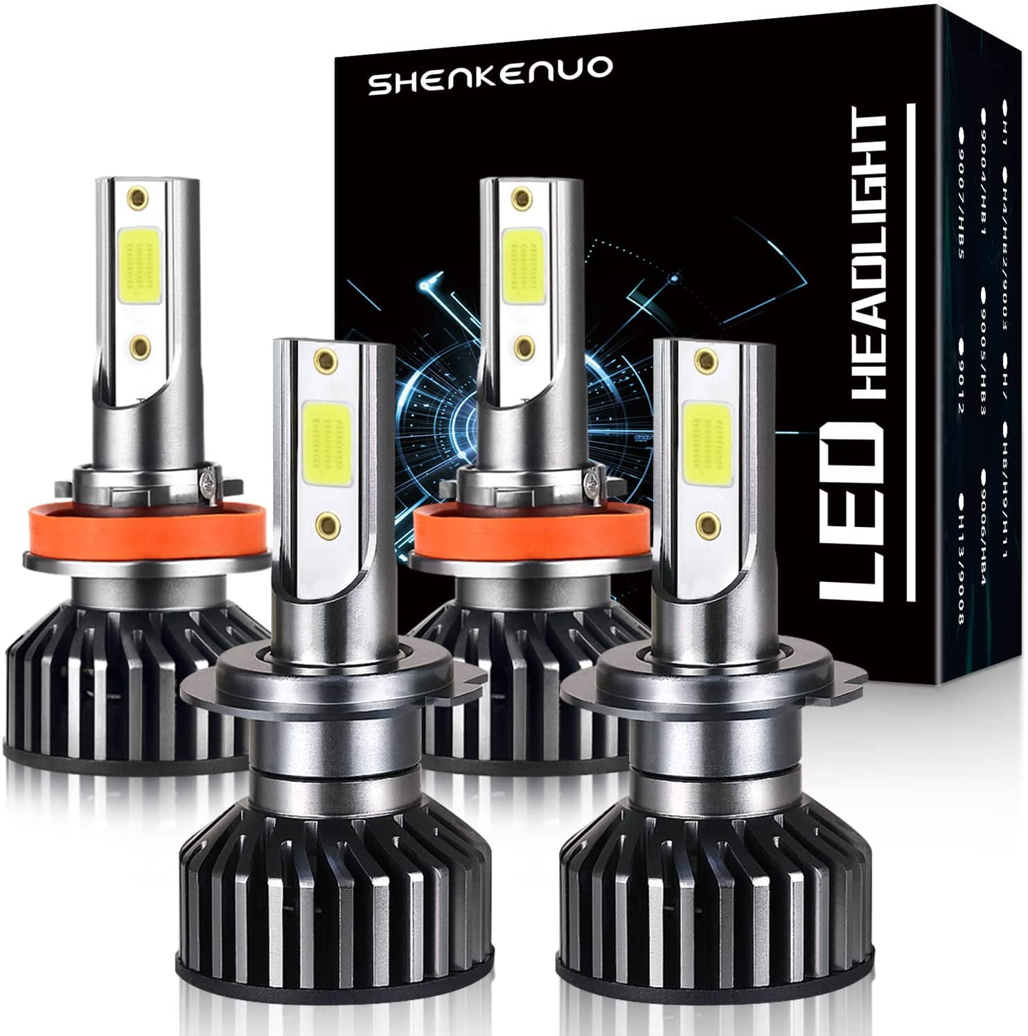 For FORD ESCAPE 2005-2007 H7 High beam+H11 Low Beam LED Headlight Bulbs ...
