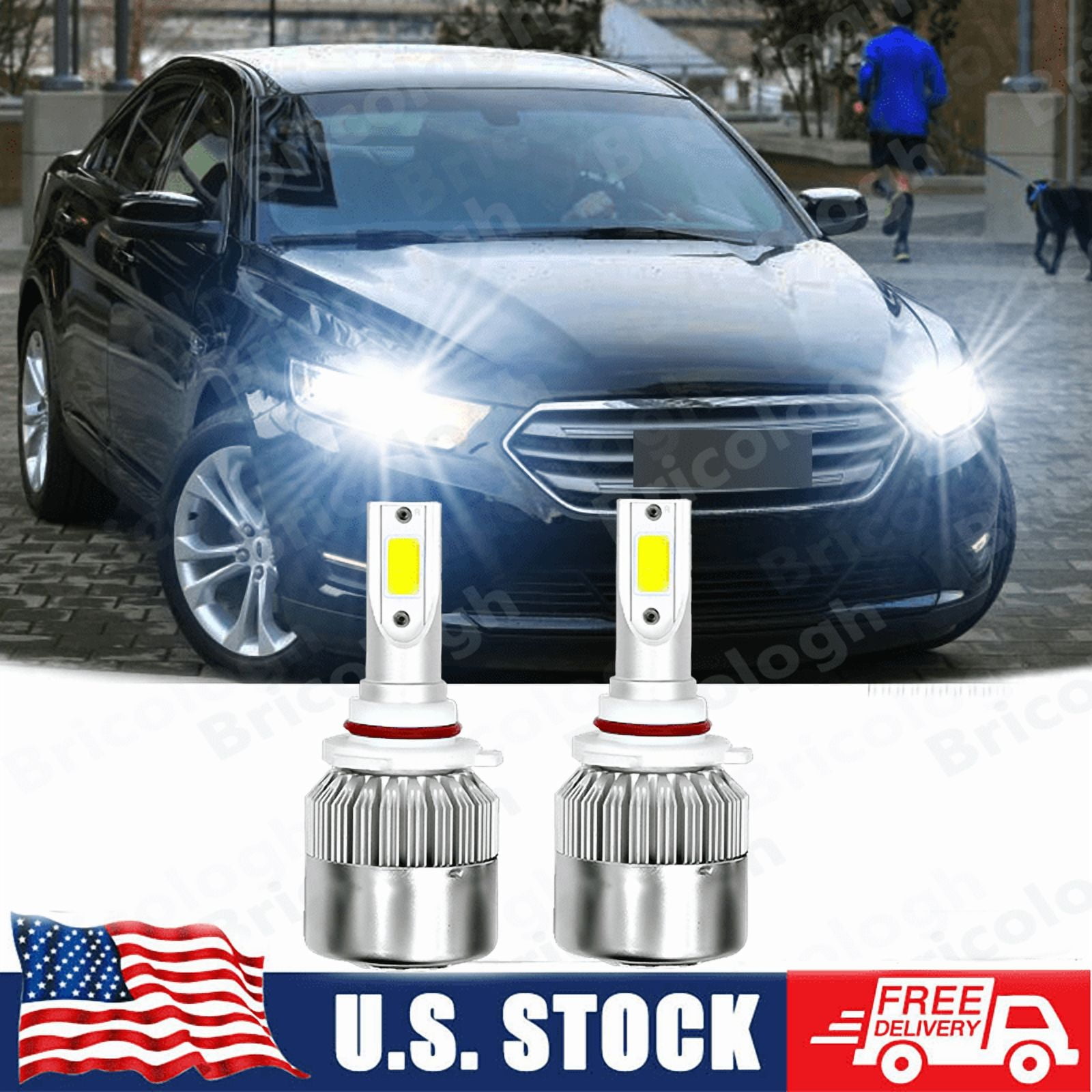 For FORD Taurus 2013-2019 2X 6000K LED Headlight Bulb Kit Upgrade High ...