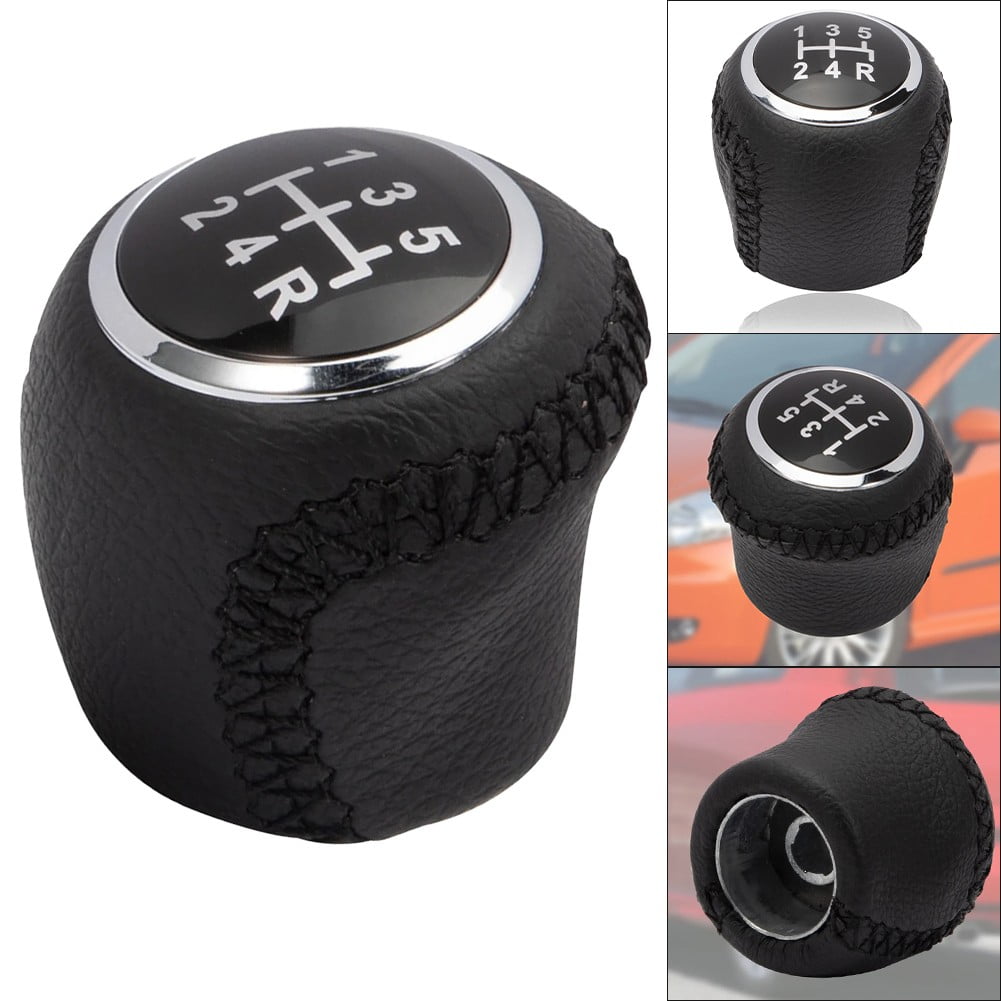 For Fiat Grande Punto 5-Speed Gear Shift Knob Manual Shift Leather Gear ...