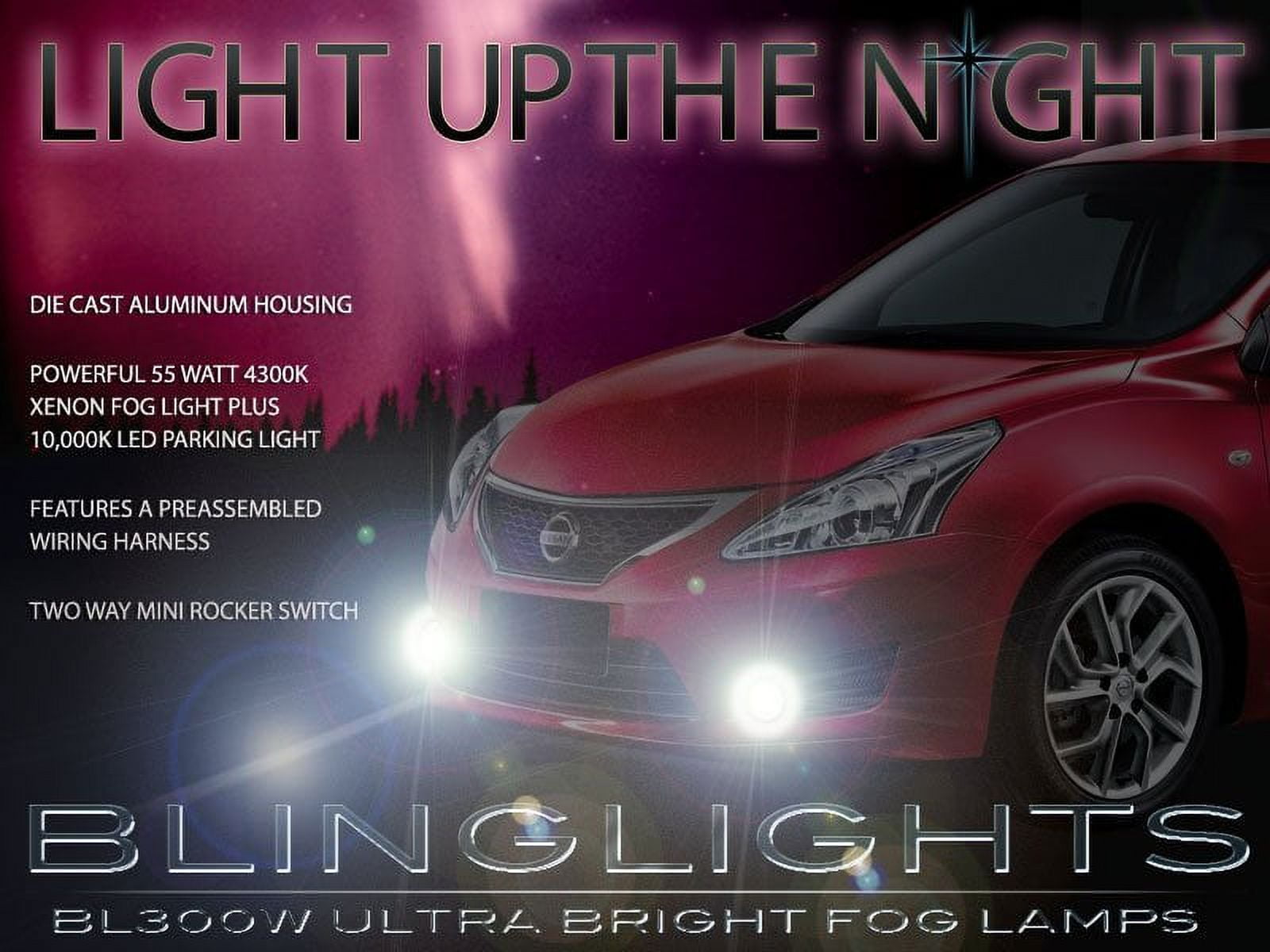 For The Fog Lamps Lights for Nissan Tiida C11 C12 C13 hatchback sedan ...