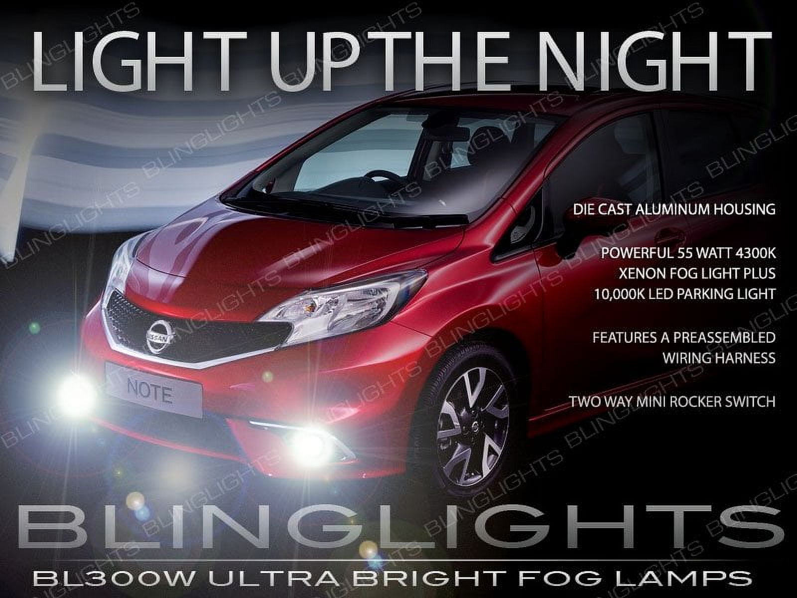 For Fog Lights Lamps for 2014 2015 2016 Nissan Versa Note - Walmart.com