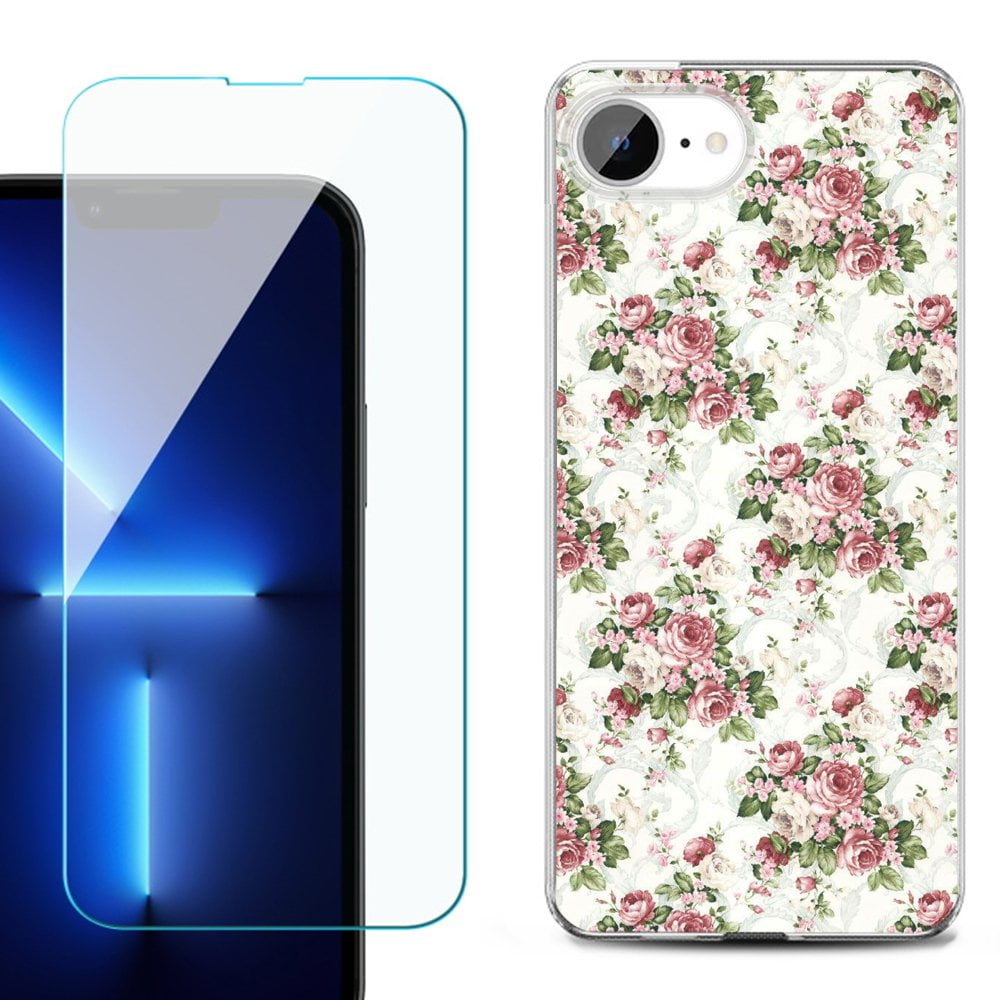 For For iPhone 16e Phone Case Cover, Shockproof Case with Tempered ...