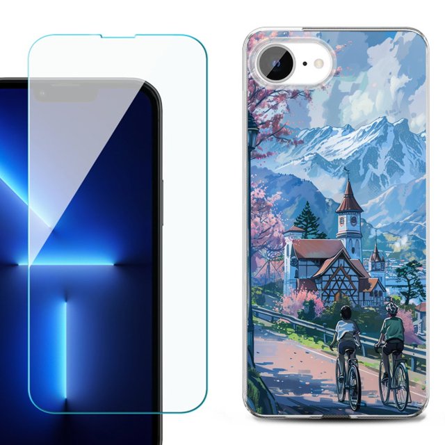 For For iPhone 16e Phone Case Cover, Shockproof Case with Tempered ...
