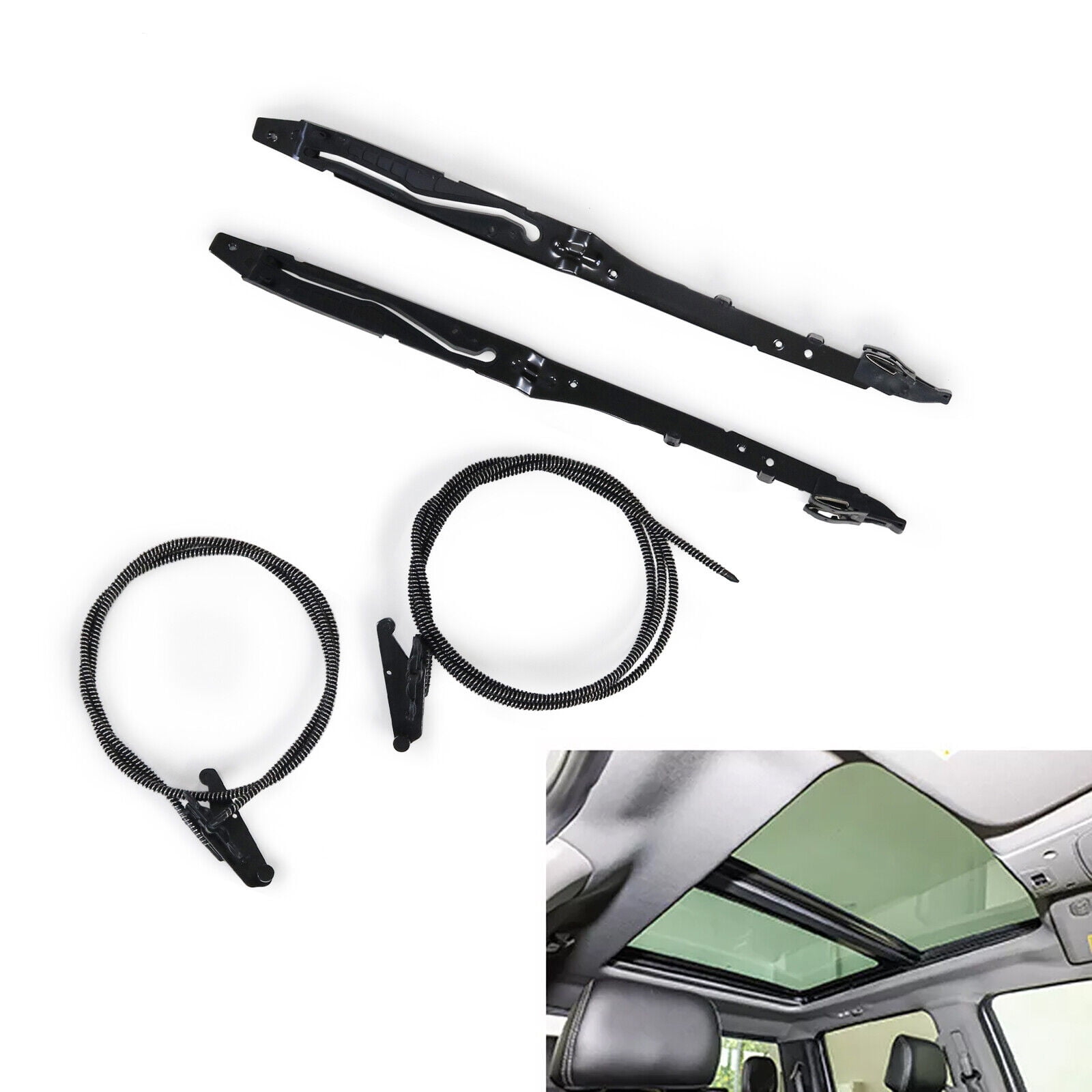 For Ford 15-20 F150, 17-19 F250 F350 Sunroof Glass Cables & Track ...
