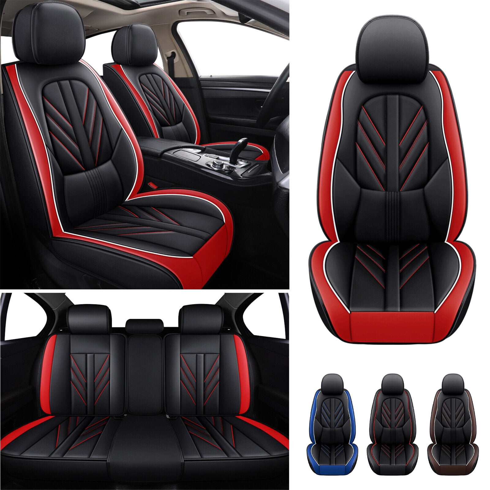 For Ford Bronco Sport Car Seat Covers, 5 Seats Breathable Pu Leather ...
