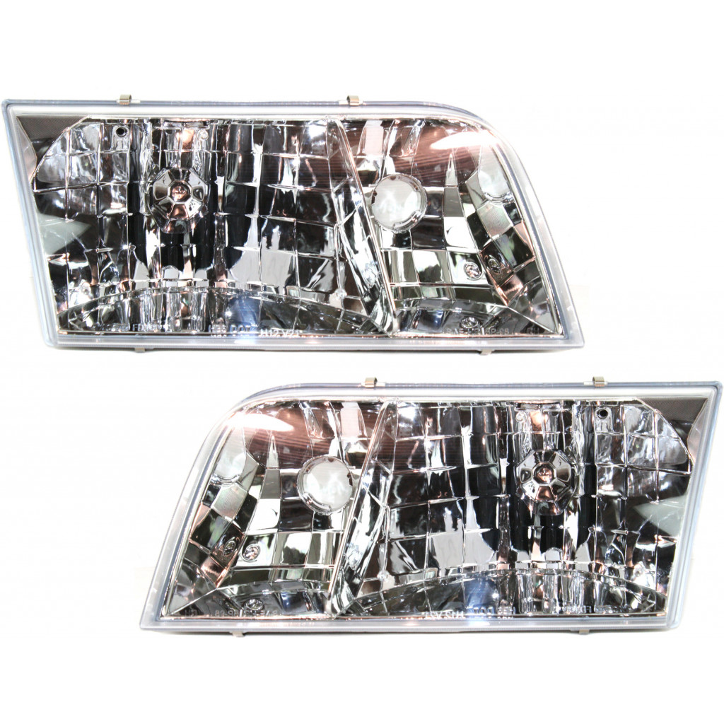 For Ford Crown Victoria Headlight Assembly 1998-2011 Pair Driver and ...