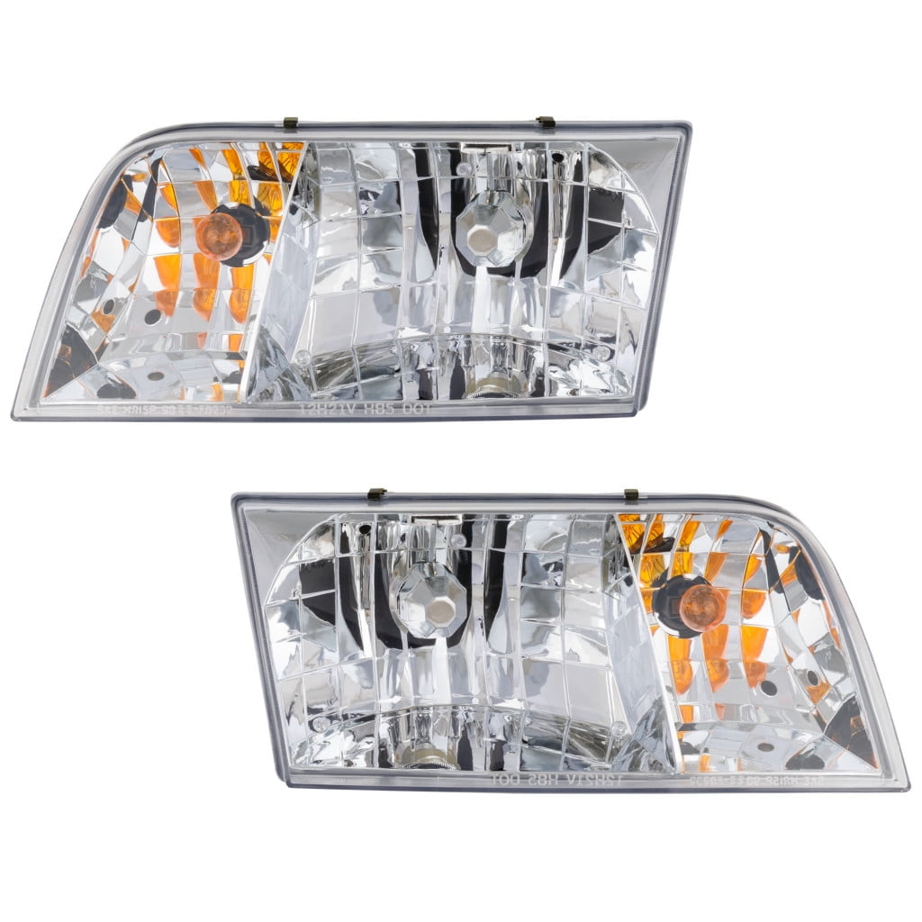 For Ford Crown Victoria Headlight Assembly 1998-2011 Pair Driver and ...