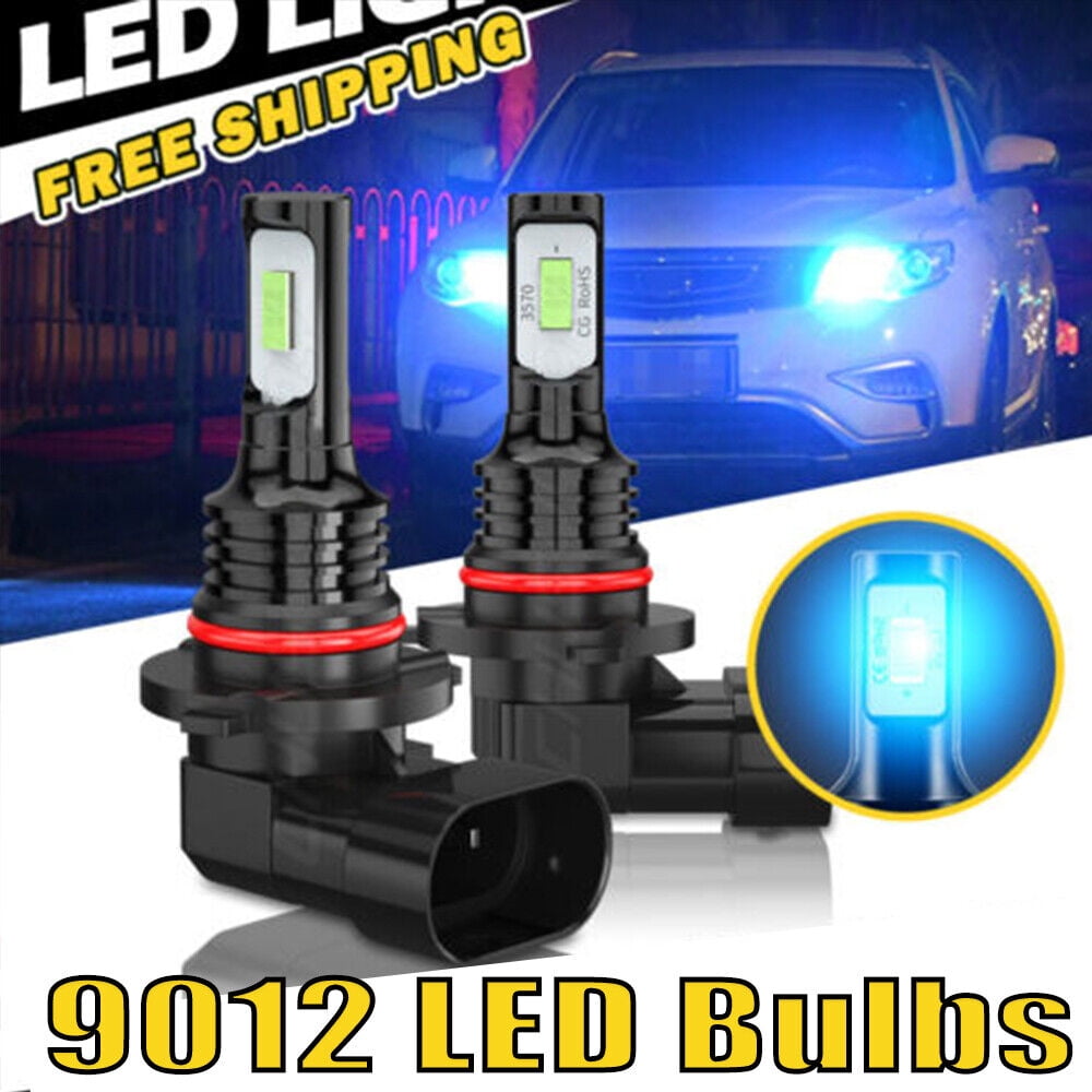 For Ford Edge 2011 2012 2013 2014 2X 8000K 9012 LED Headlight Bulb Kit ...