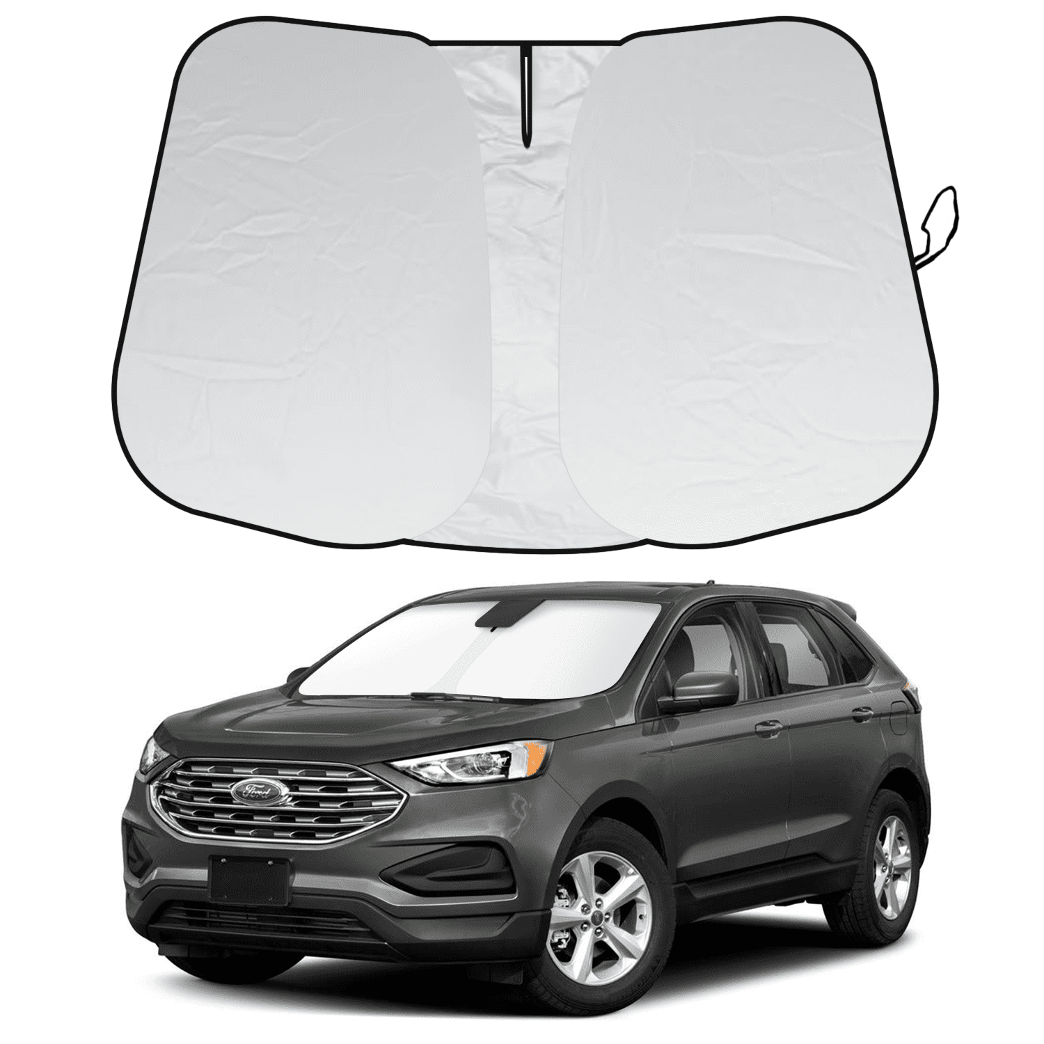 For Ford Edge 2015-2024 Car Windshield Sun Shade Front Visor Shield UV ...