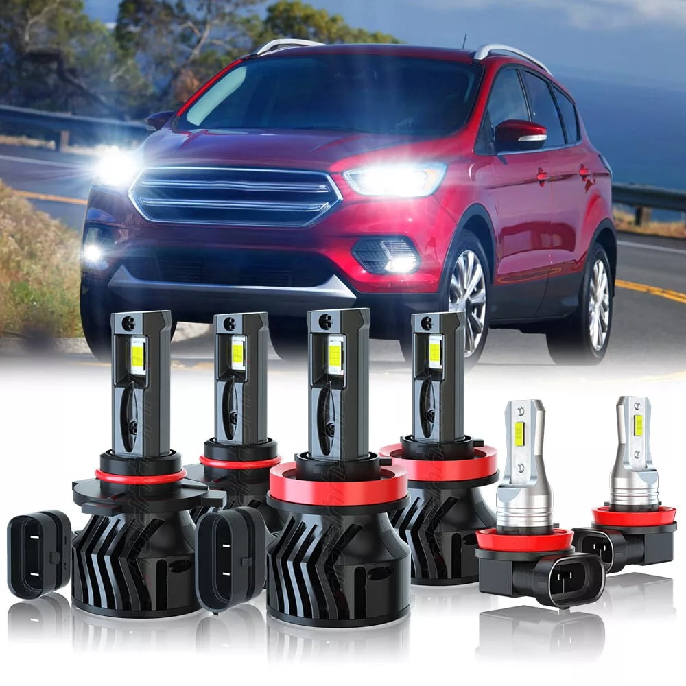 For Ford Escape 2018 2019 2020 LED Combo High Low Beam Headlight + Fog ...