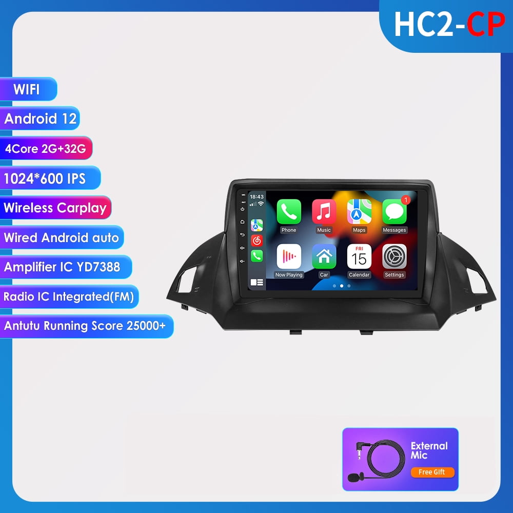 For Ford Escape Kuga 2013-2017 Android 12 Wifi 2+32GB Carplay Car ...