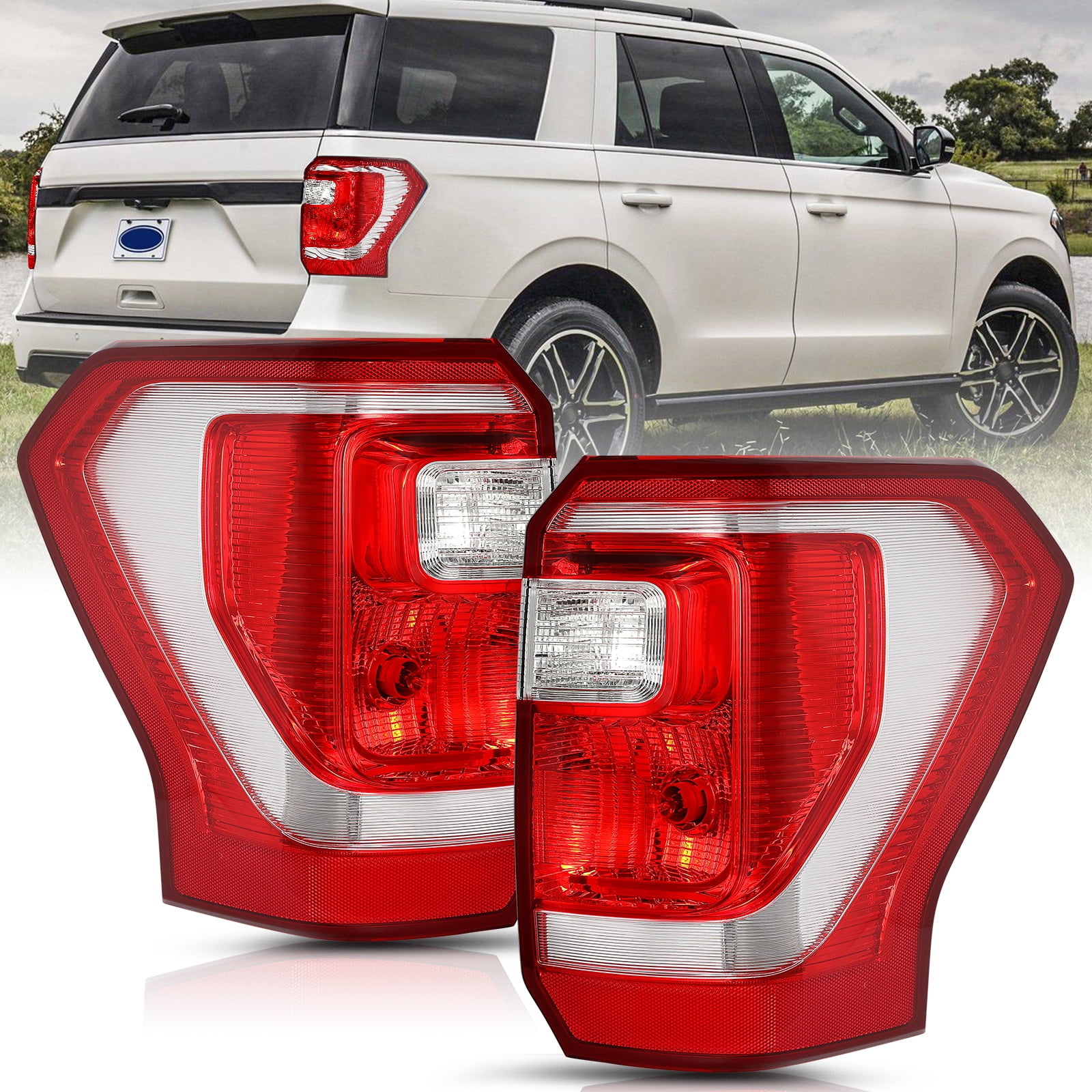 For Ford Expedition 2018-2020 2021 Rear Tail Light LED & Halogen Tail ...