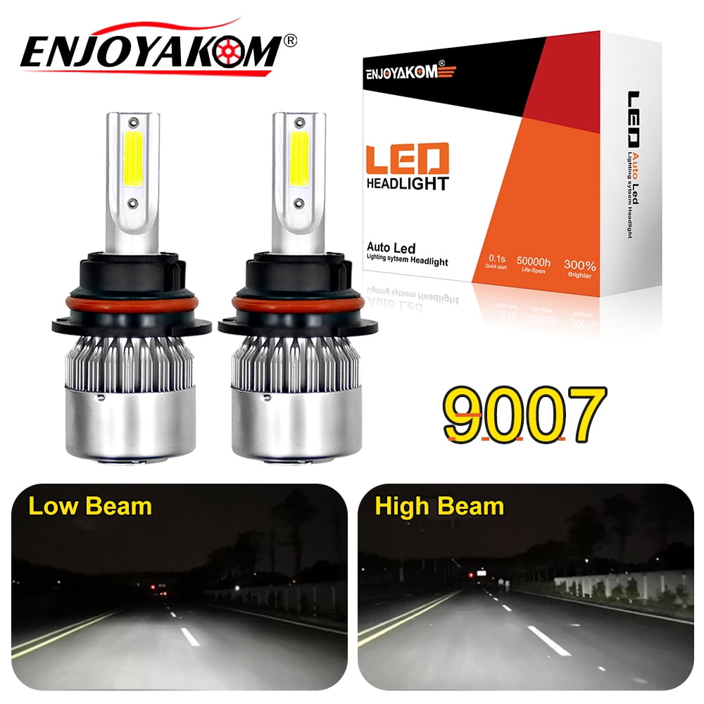 For Ford F-150 1993-2003 F-250 1992-1999 9007 HB5 LED Headlight Bulbs ...