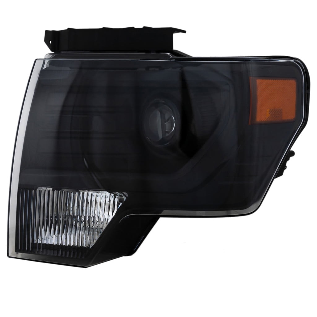For Ford F-150 2013 2014 Headlight Unit Driver Side | HID Type | Black ...