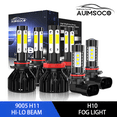 For Ford F-150 2015 2016-2020 LED Headlight High Low+ Fog Light Bulbs ...