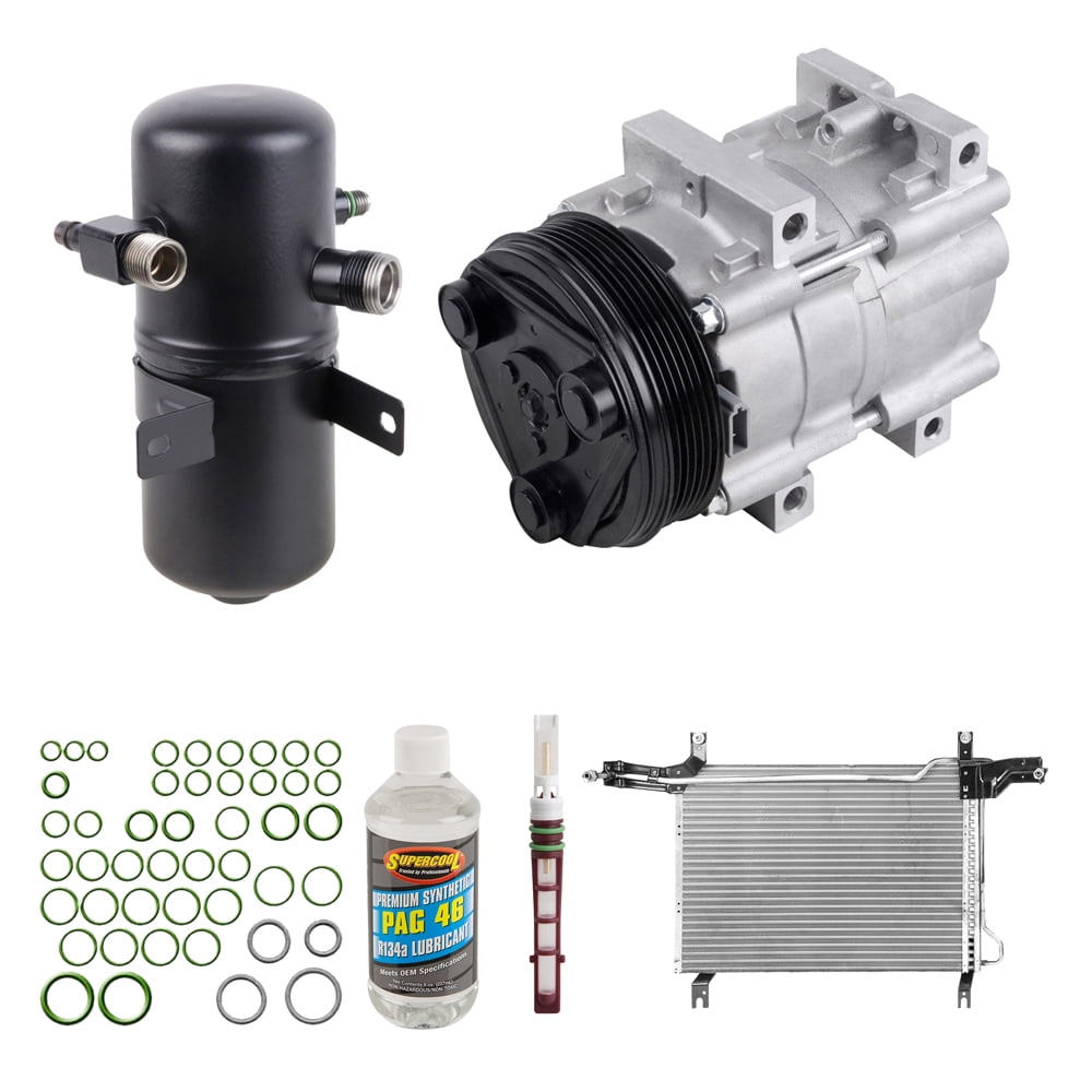 For Ford F-250 F-350 Bronco F-150 F53 OEM AC Compressor w/ Condenser ...