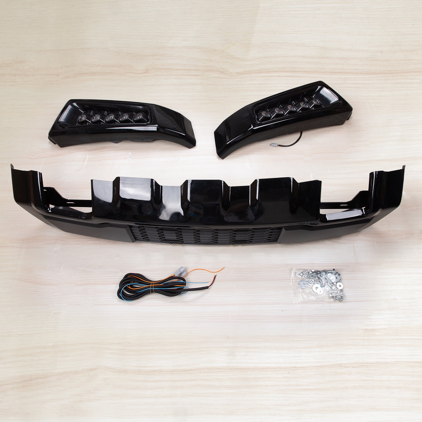 For Ford F150 2015 2016 2017 Raptor Style Black Front Bumper Assembly W ...
