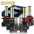 For Ford F150 2015-2021 6x LED Headlight Hi/Lo + Fog Light Bulbs Combo ...