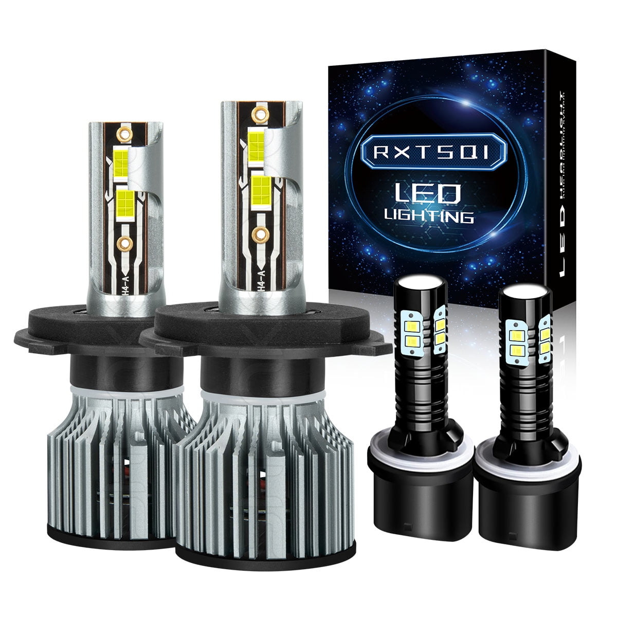 For Ford Focus 2000 2001 2002 2003 2004 4X Combo 9003/H4 880 LED ...