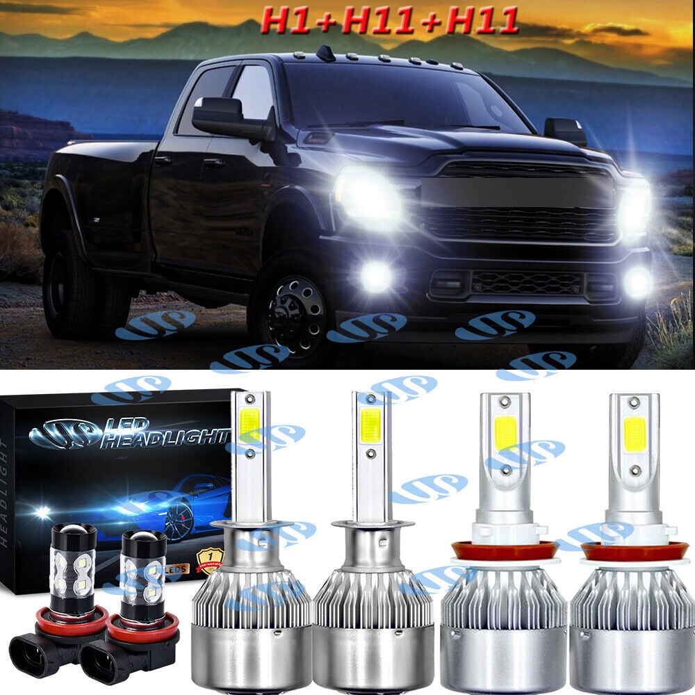 For Ford Focus 2012 - 2018 LED Headlights Hi/Lo Beam+Fog Light Bulbs H1 ...