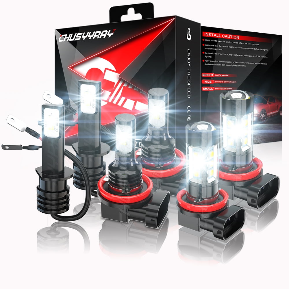 For Ford Focus 2012 - 2018 LED Headlights High Low Beam Fog Light Bulbs ...