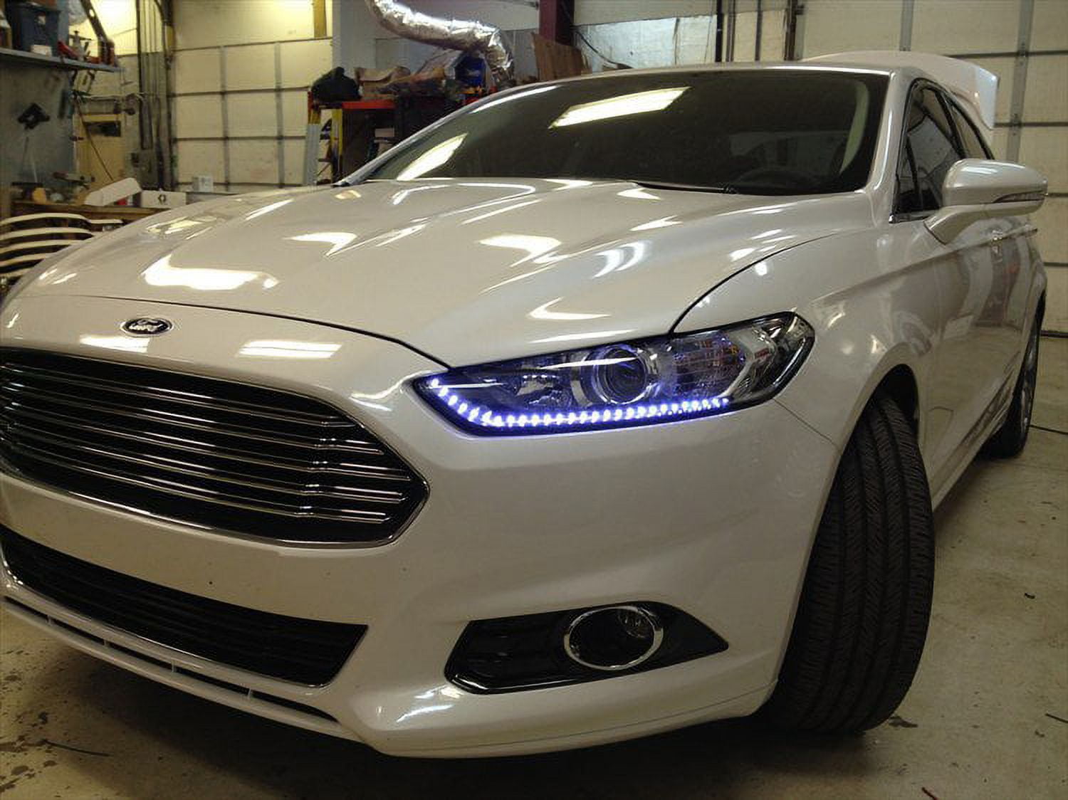 For Ford Focus LED DRL Head Light Strips Day Time Running Lamps Kit ...