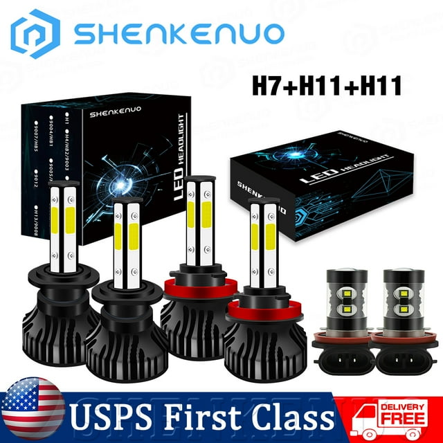 For Ford Fusion 2006-2016 6000K LED Headlights High&Low Beam Fog Light ...