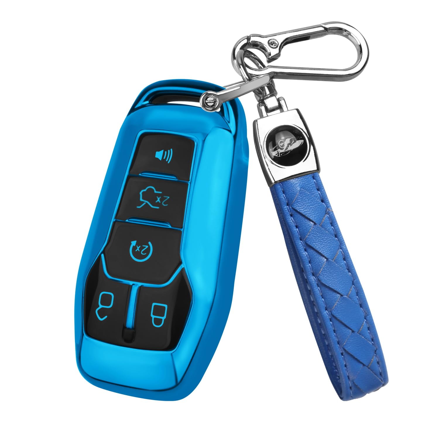 For Ford Key Fob Cover with Keychain, Shell Compatible with Ford ...